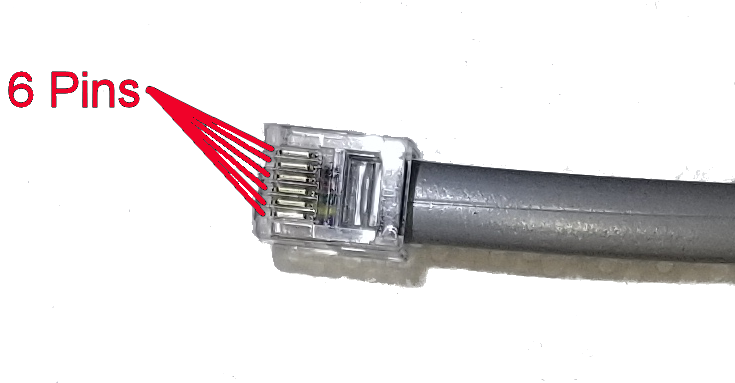 Microphone Extension Cable 6 Pin Modular for any Radio with A 6 Pin ...